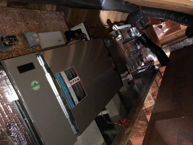 Ryan-Horizontally installed Lennox furnace in an attic - Simons Heating ...